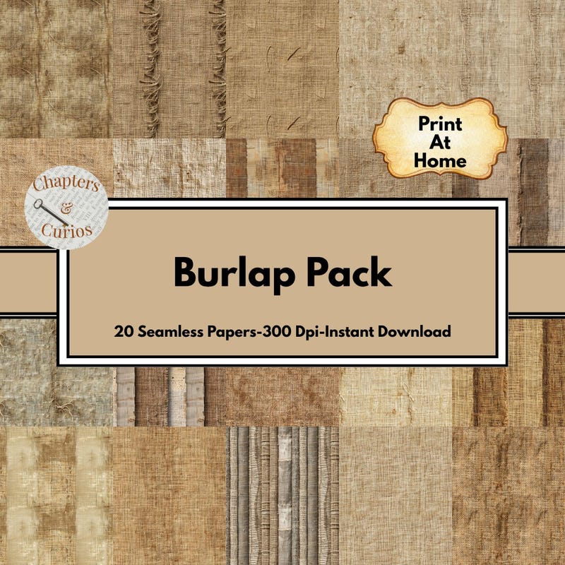 Burlap Digital Paper - Etsy