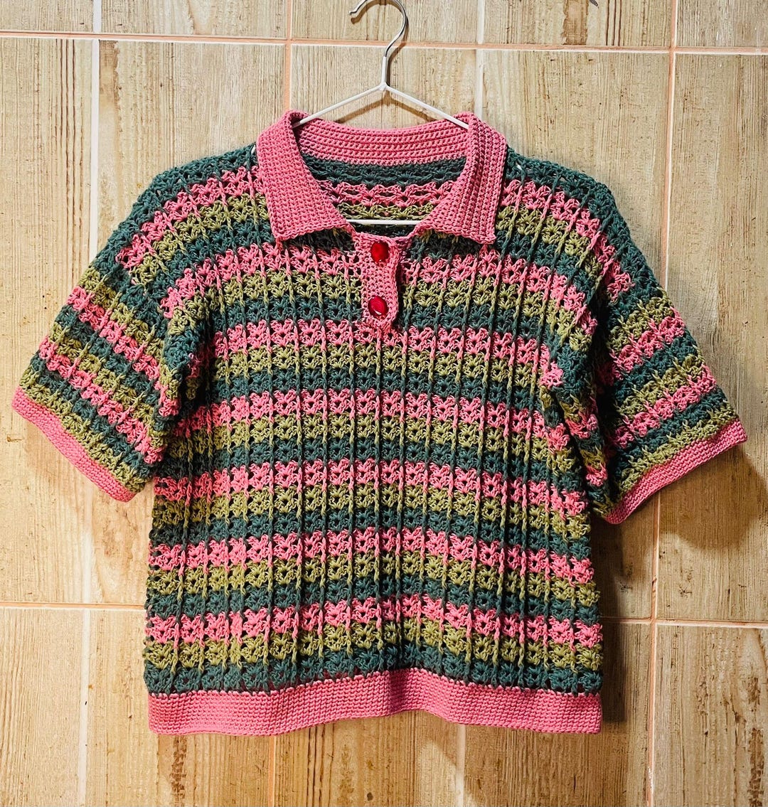 Periwinkle Crochet Polo Pattern Crochet Polo Crochet for Beginner ...