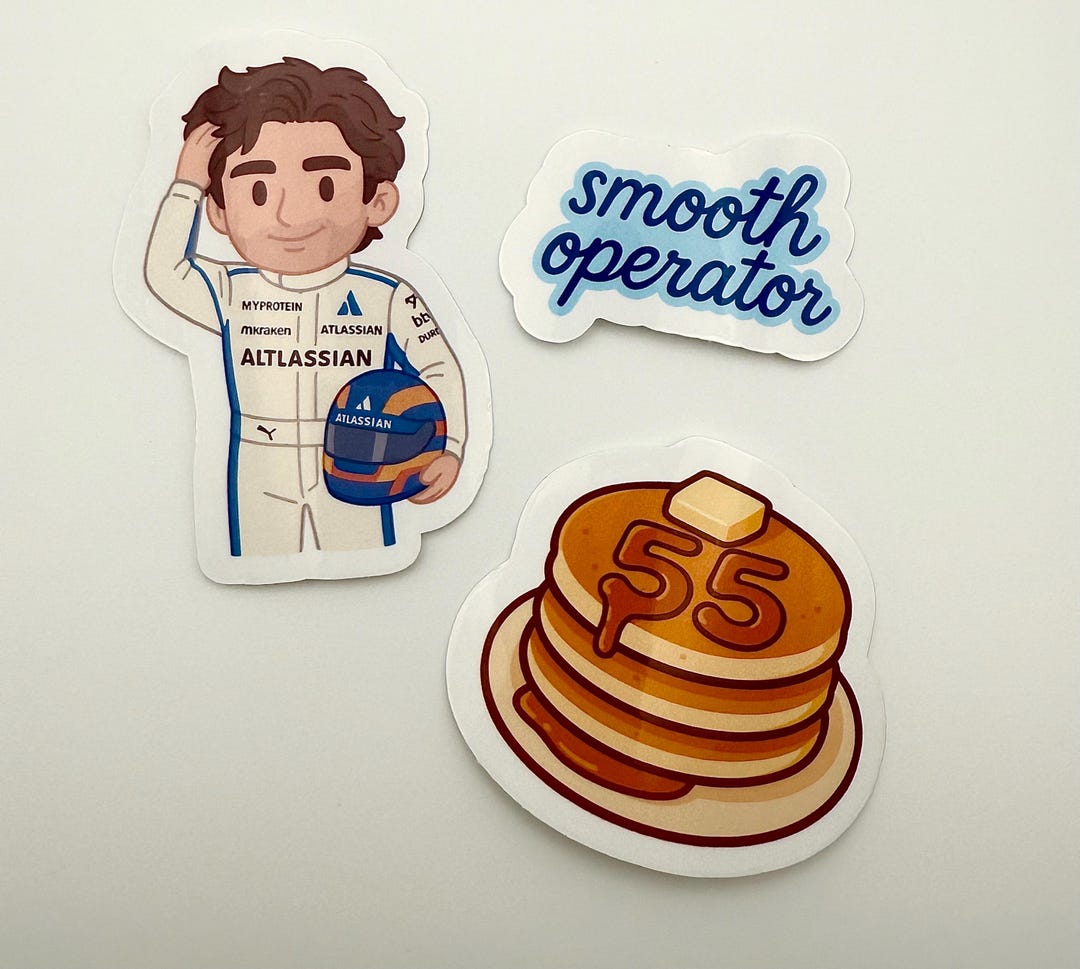 Carlos Sainz Sticker Pack – Funny F1 Stickers, Pancakes, Smooth ...
