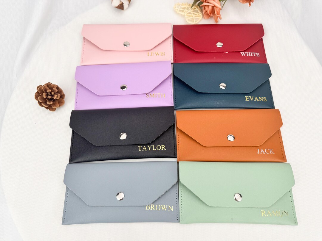 Personalized Cash Envelopes, Leather Cash Holder ,money Carrier,leather ...