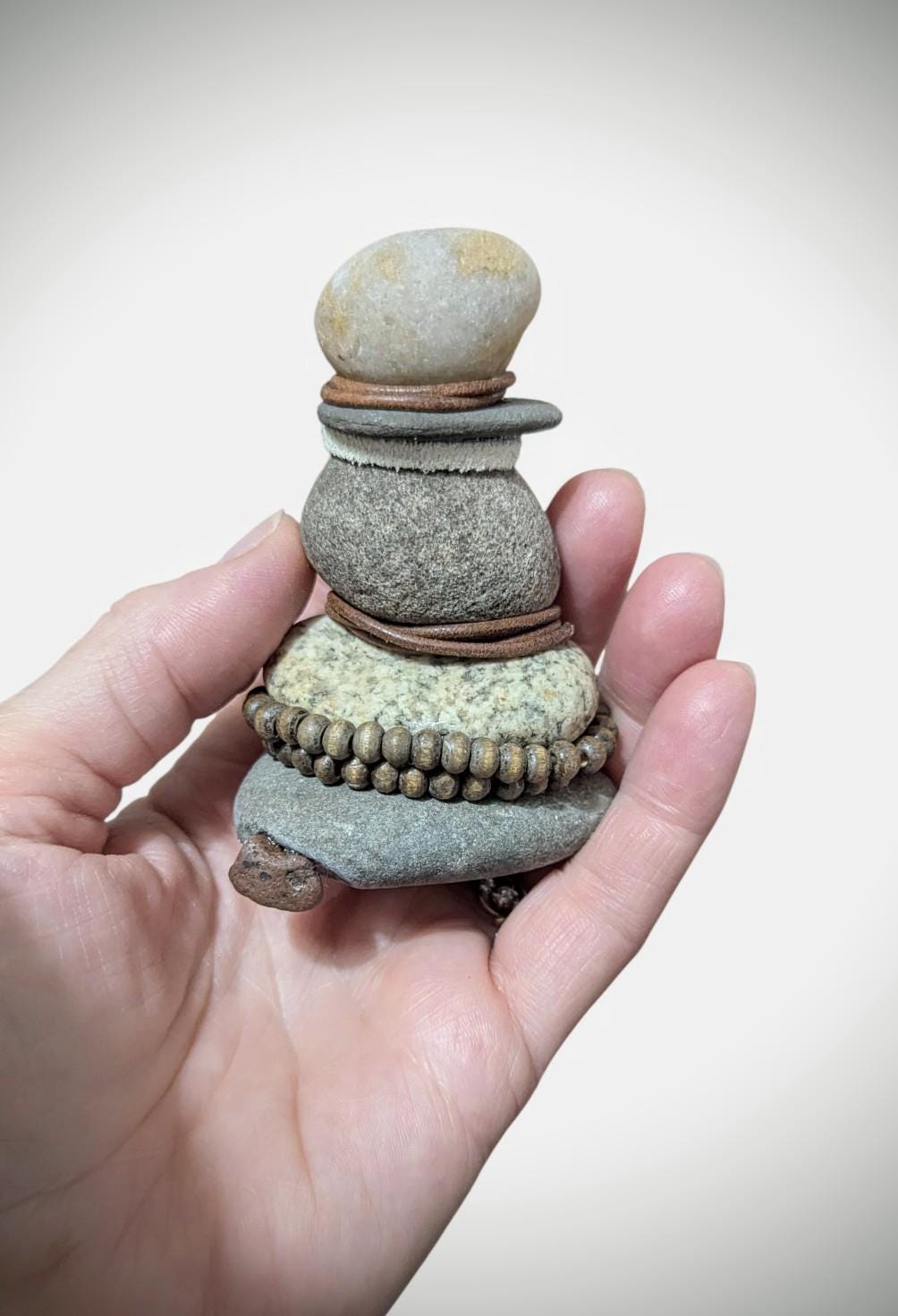 Natural Stone Mini Rock Cairn - Etsy
