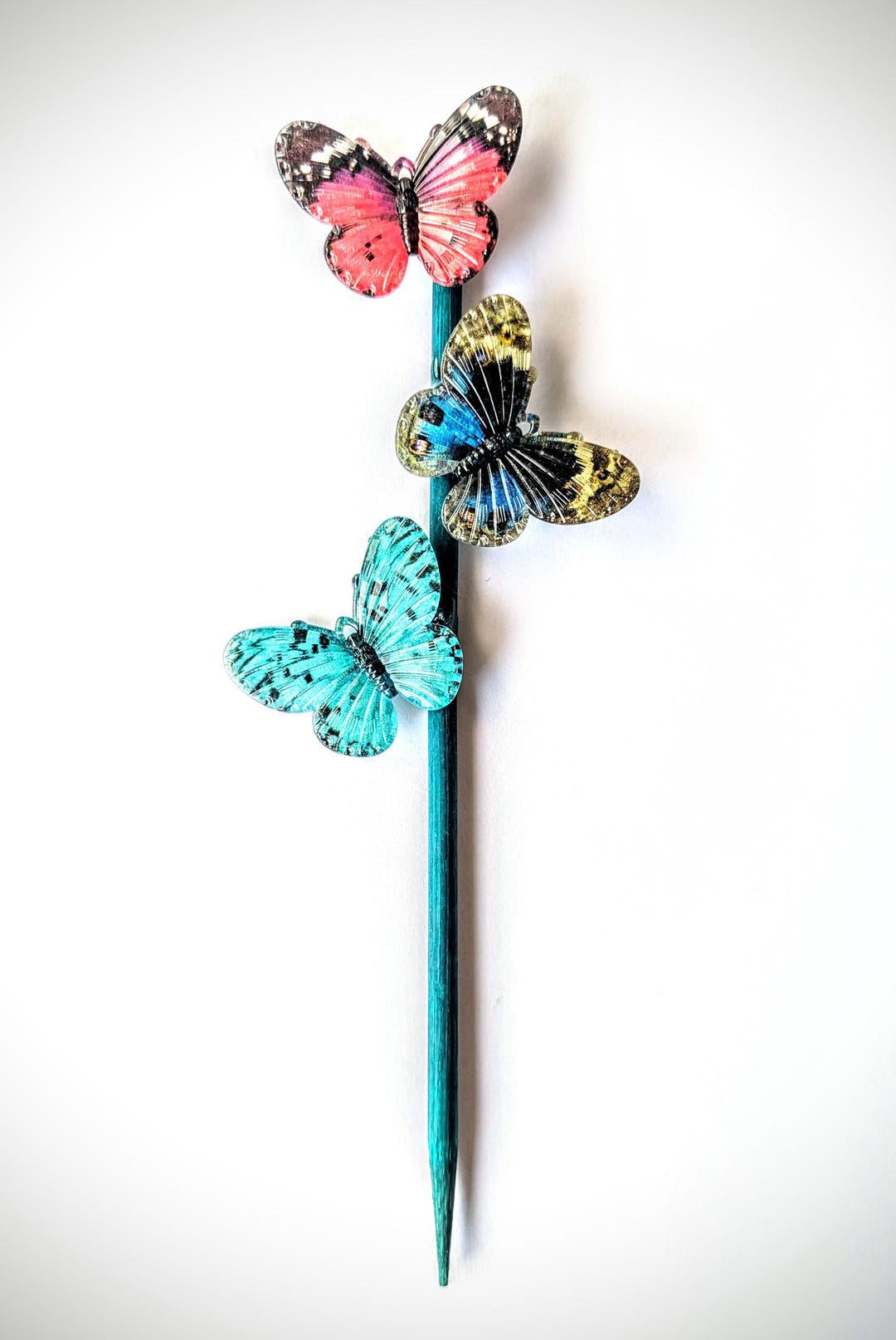 Handmade Triple Butterfly Pick, Plant Charms, Plant Accessories - Etsy