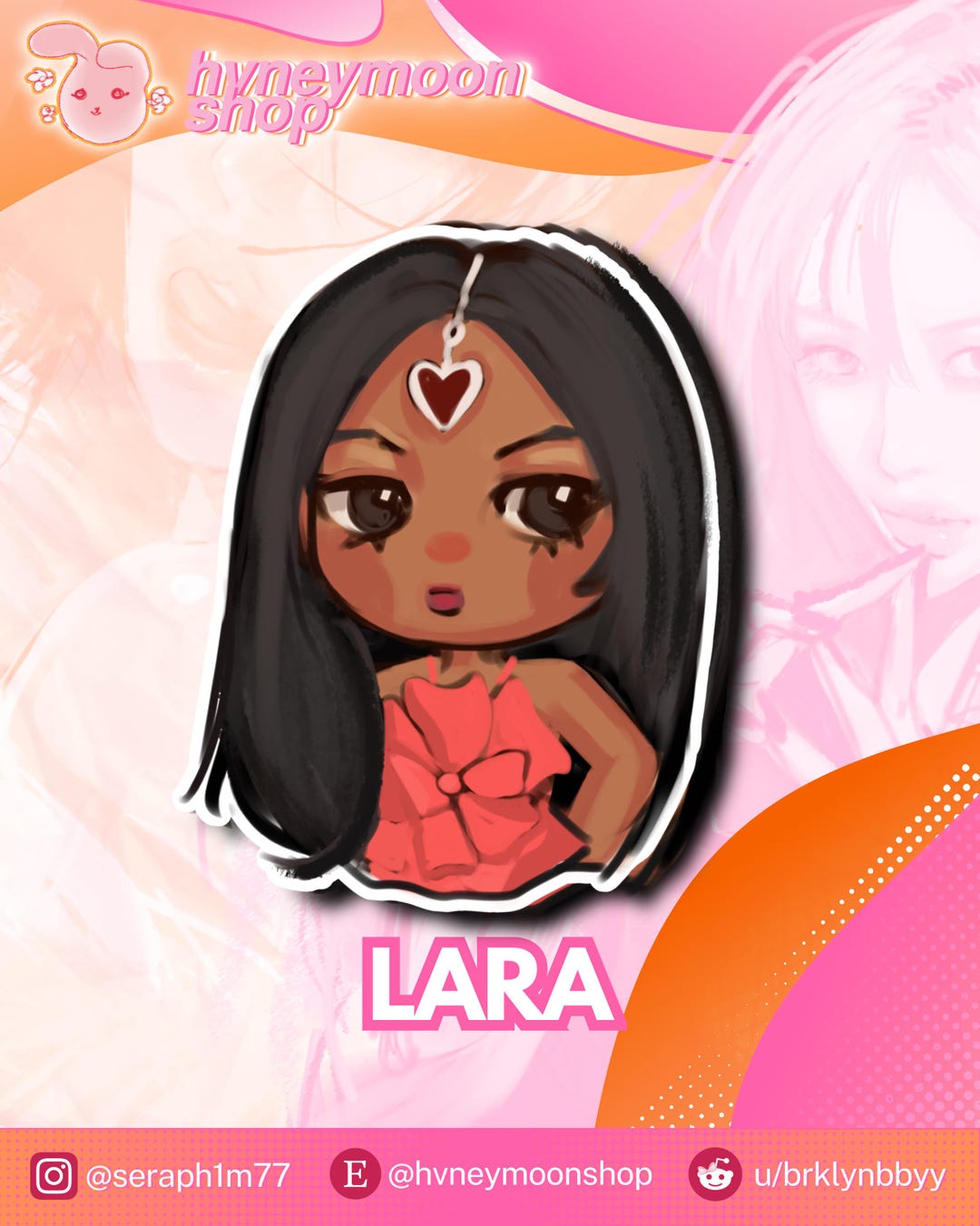 Lara Kpop Inspired 3x3 Vinyl Sticker (single Sticker) – Fanmade Idol ...