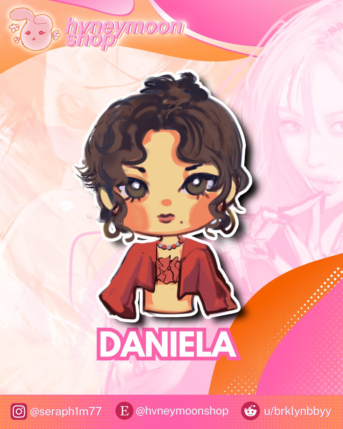 Daniela Kpop Inspired 3x3 Vinyl Sticker (single Sticker) – Fanmade Idol ...