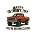 Happy Father's Day Kiss-cut Stickers, Vintage Truck Sticker, Father's ...