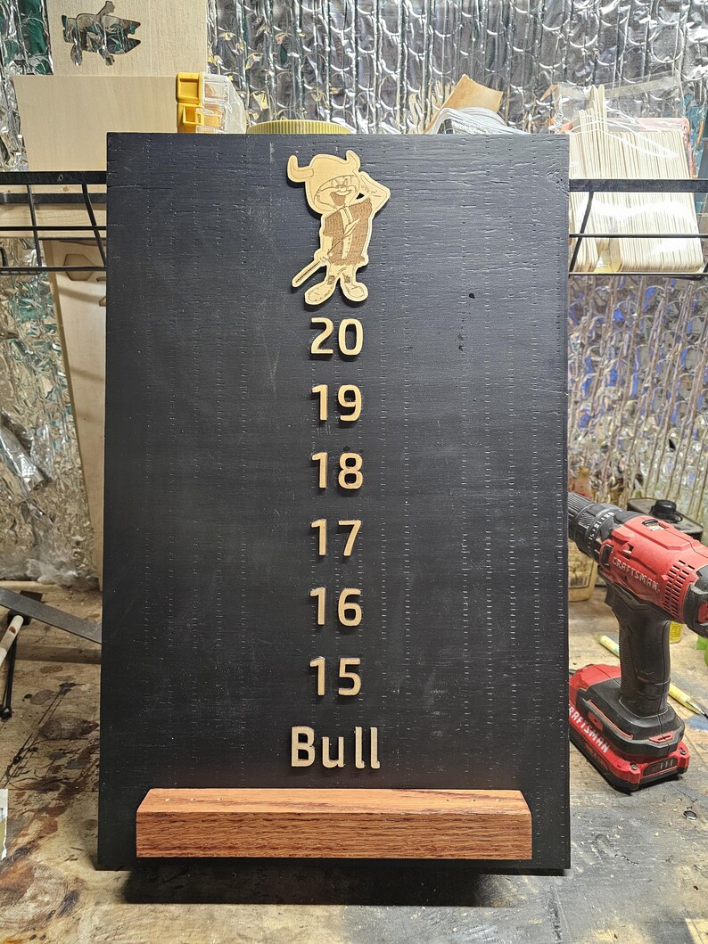 Custom Cricket Scoreboards 12" X 20" 3d Layered With Custom Logo Cutout ...