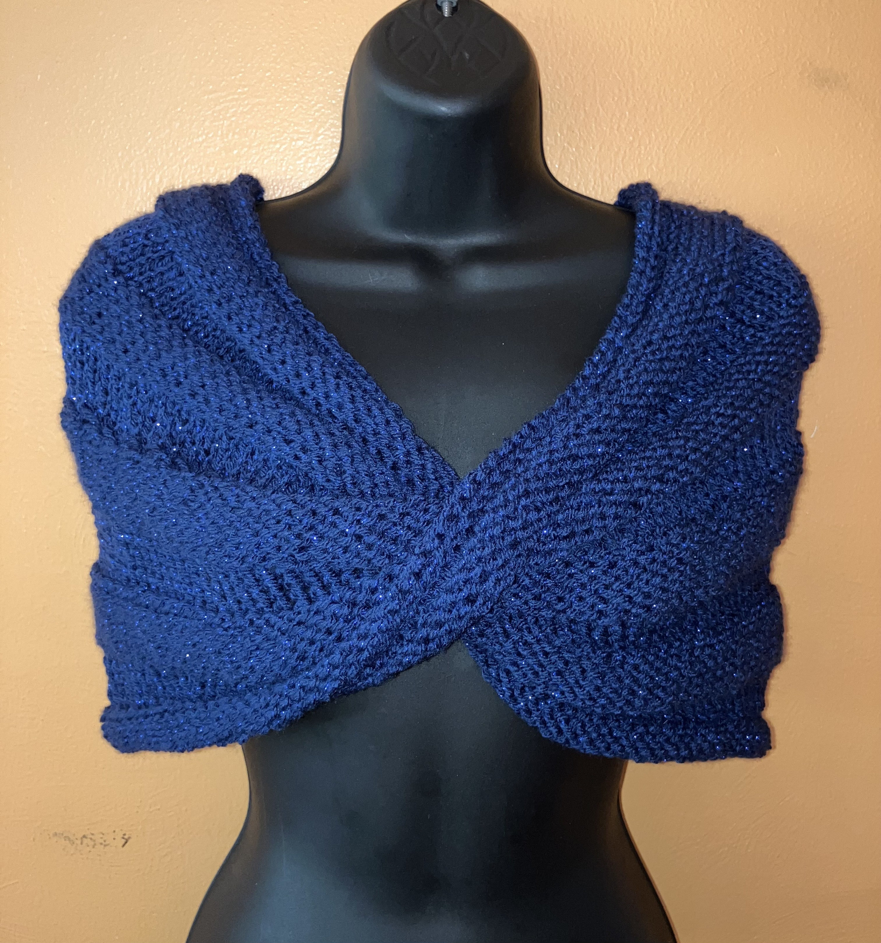 Navy Blue Sparkle Mobius Shoulder Wrap - Etsy