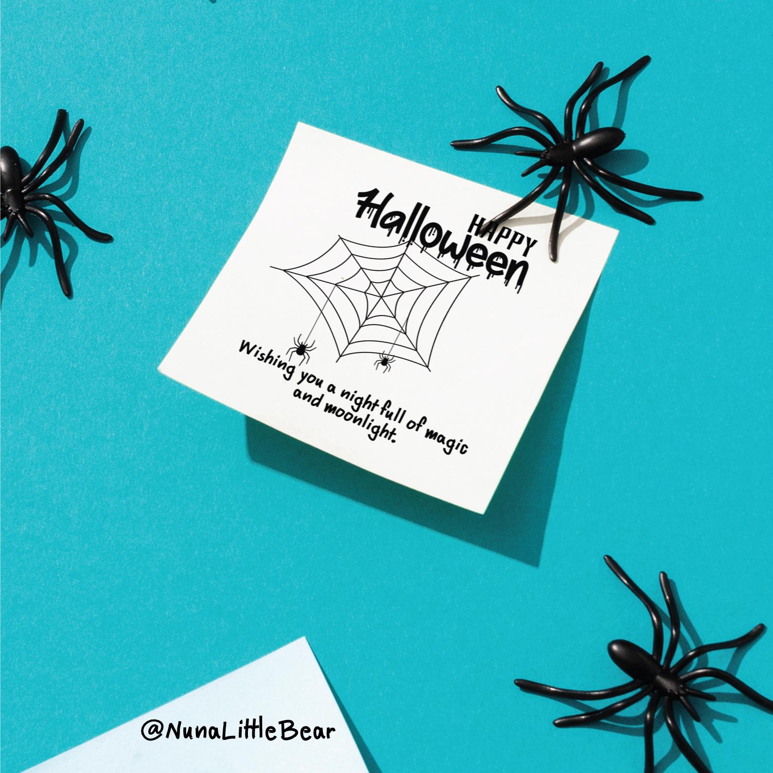 Printable Halloween Gift Tags - Spooky Cute Halloween Tags PDF- Instant ...
