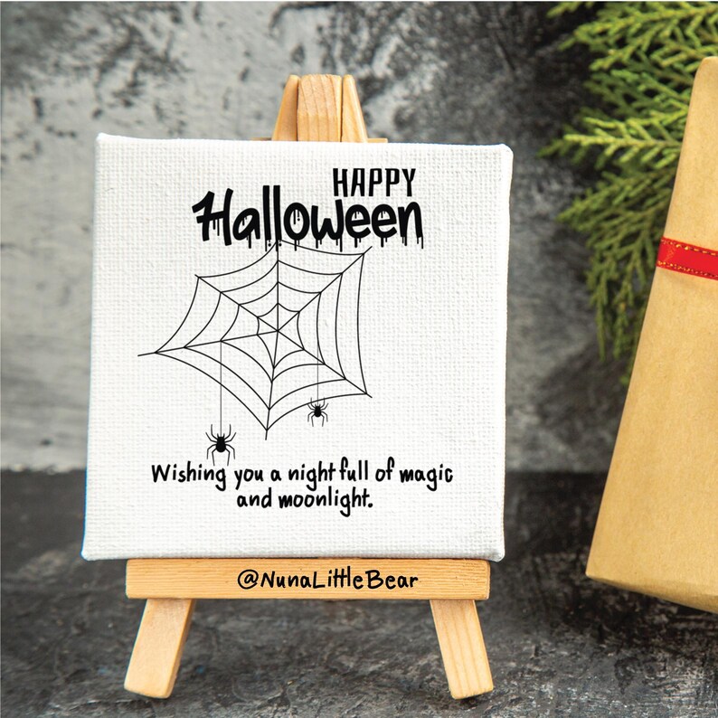 Printable Halloween Gift Tags - Spooky Cute Halloween Tags PDF- Instant ...