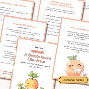Fruit of the Spirit Gentleness Bible Lesson for Kids Christian Lesson ...