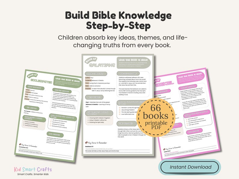 BUNDLE: Bible Book Summary Old and New Testament Printable Study Guide ...