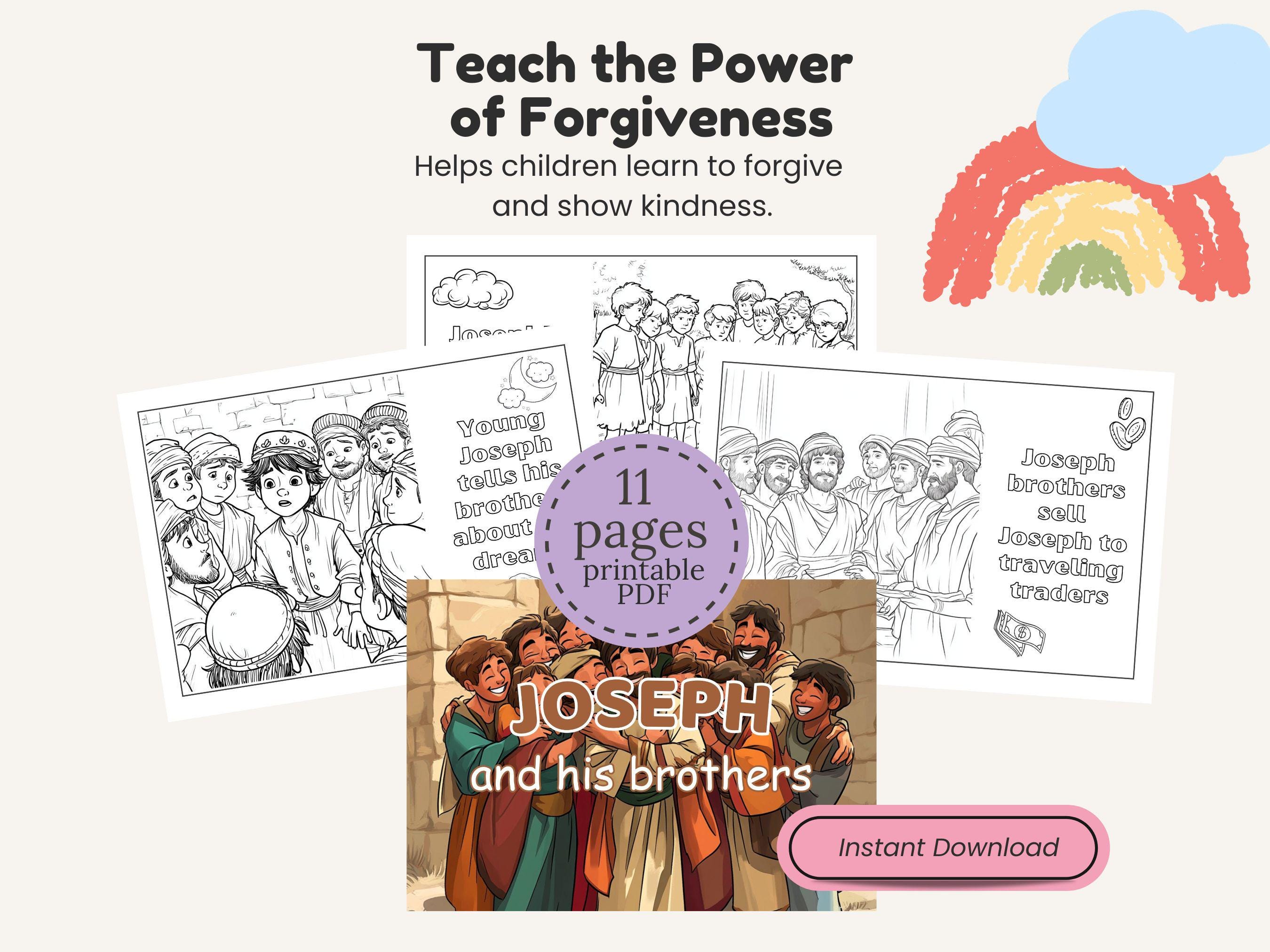 Joseph and His Brothers Bible Story Sequencing Coloring Pages Printable ...