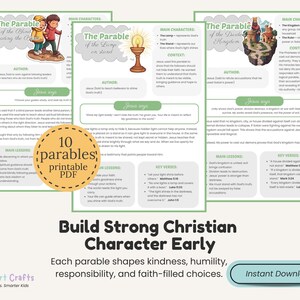 Jesus Parables About Growth and Obedience Study Guide Printable Bible ...