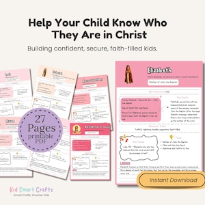 Faithful Women of the Bible Printable Study Guide for Kids and Families ...