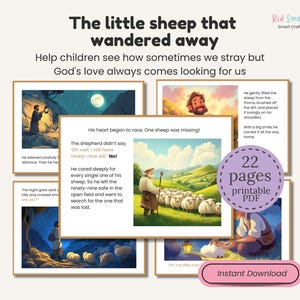 The Lost Sheep Bible Story Activity Pack Jesus Parable Worksheets ...