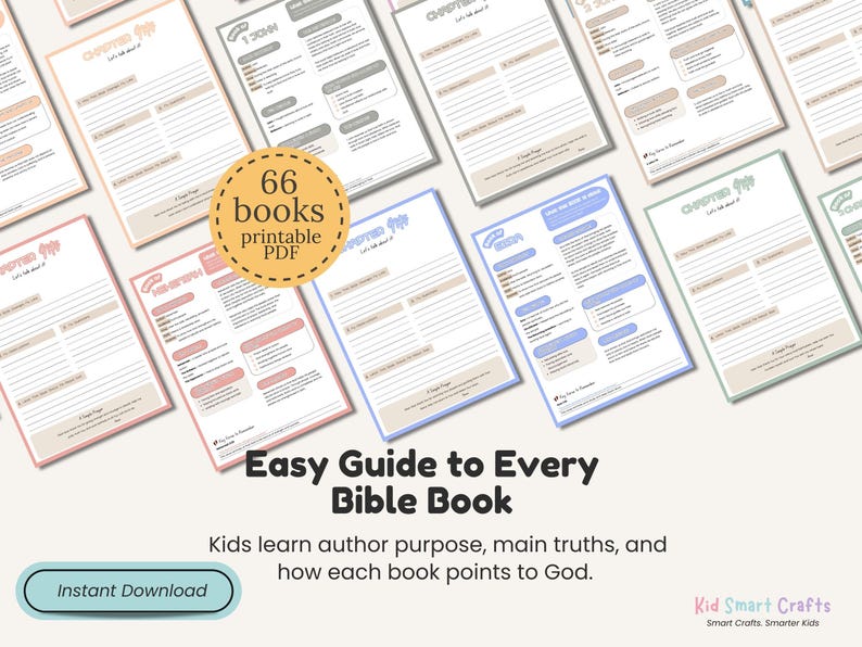 BUNDLE: Bible Book Summary Old and New Testament Printable Study Guide ...