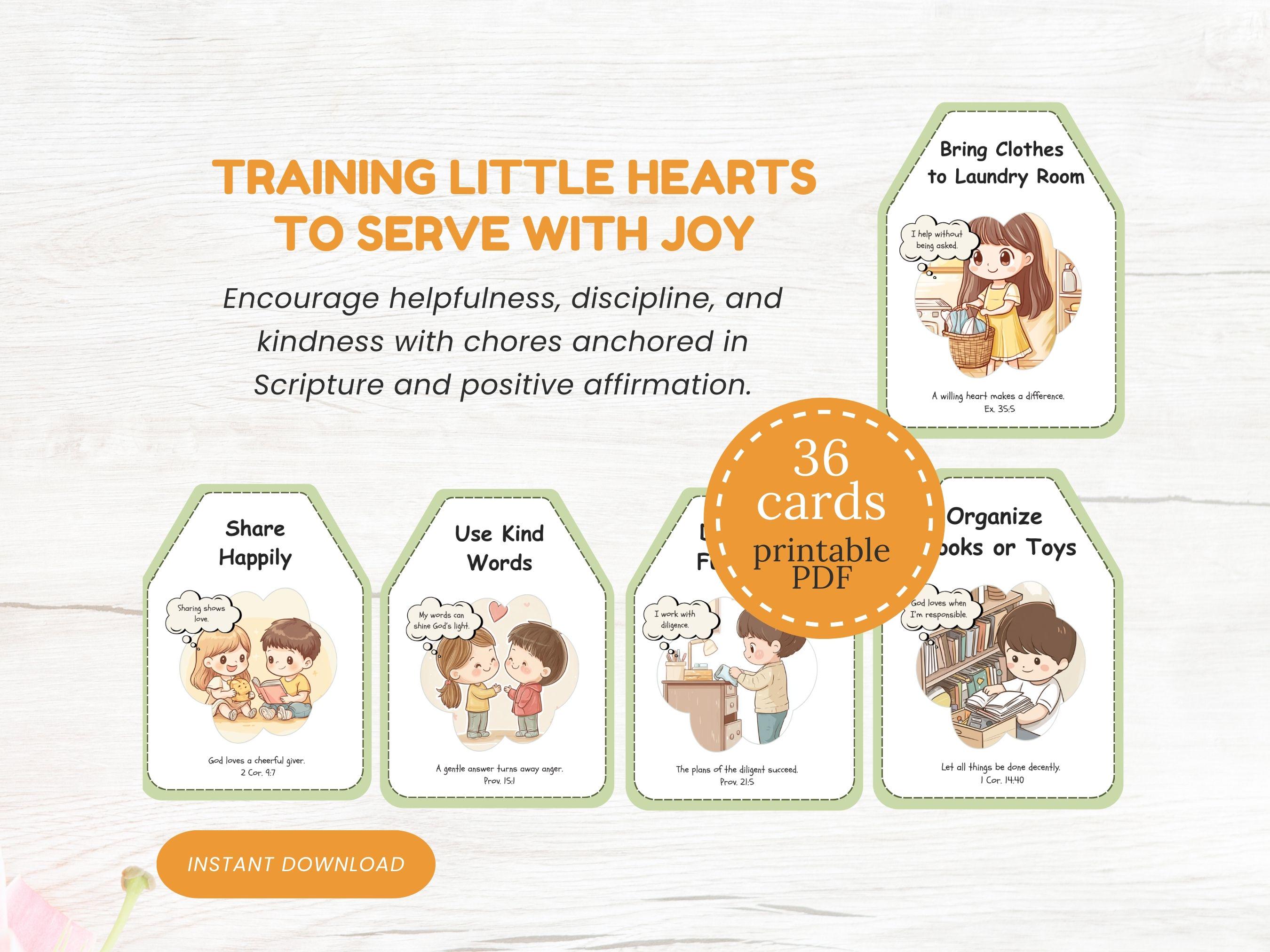 Printable Routine Cards for Christian Kids Daily Task Cards With Bible ...