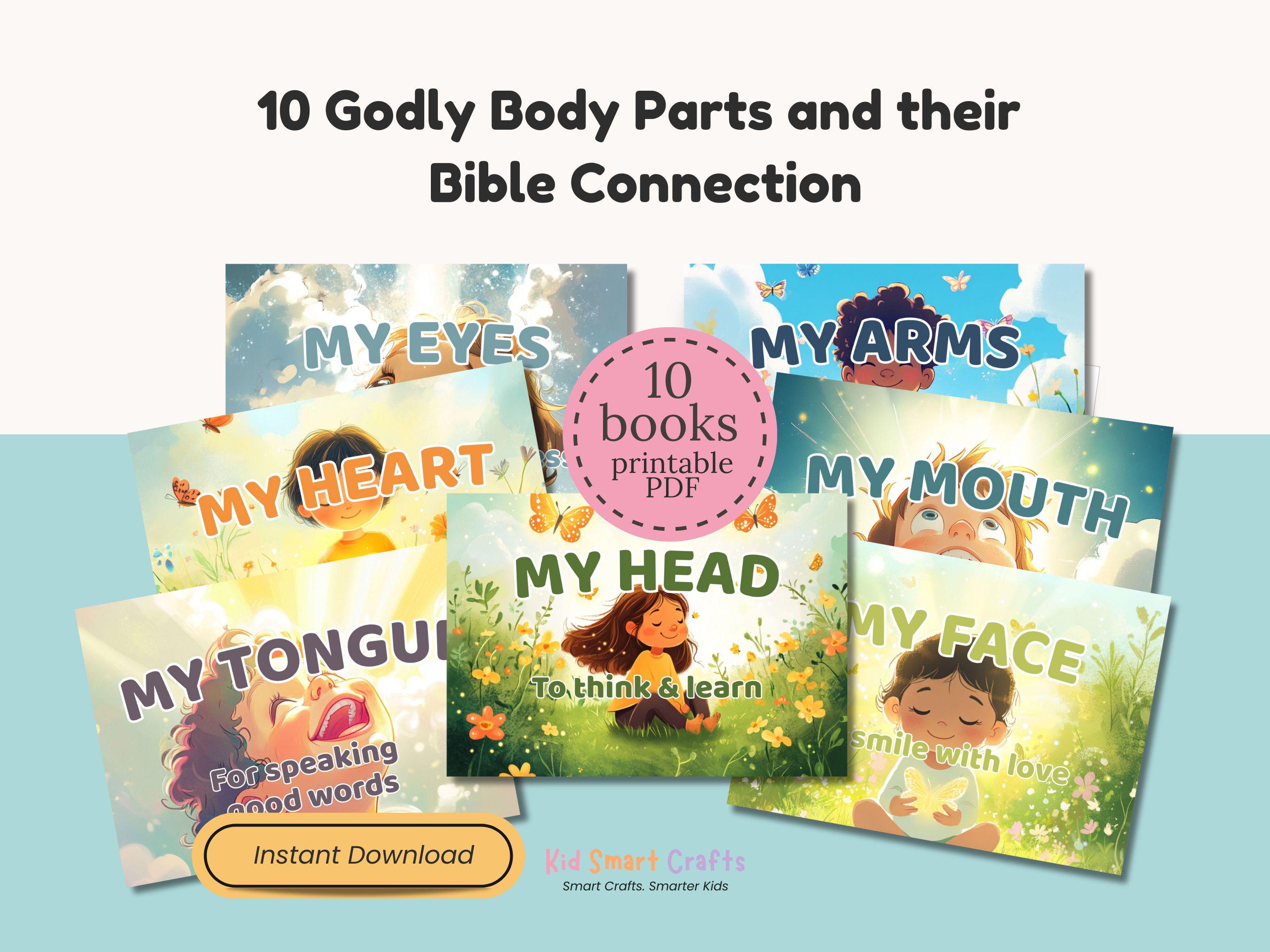 Printable Bible Lessons for Kids Physical Body Parts & Their Bible ...