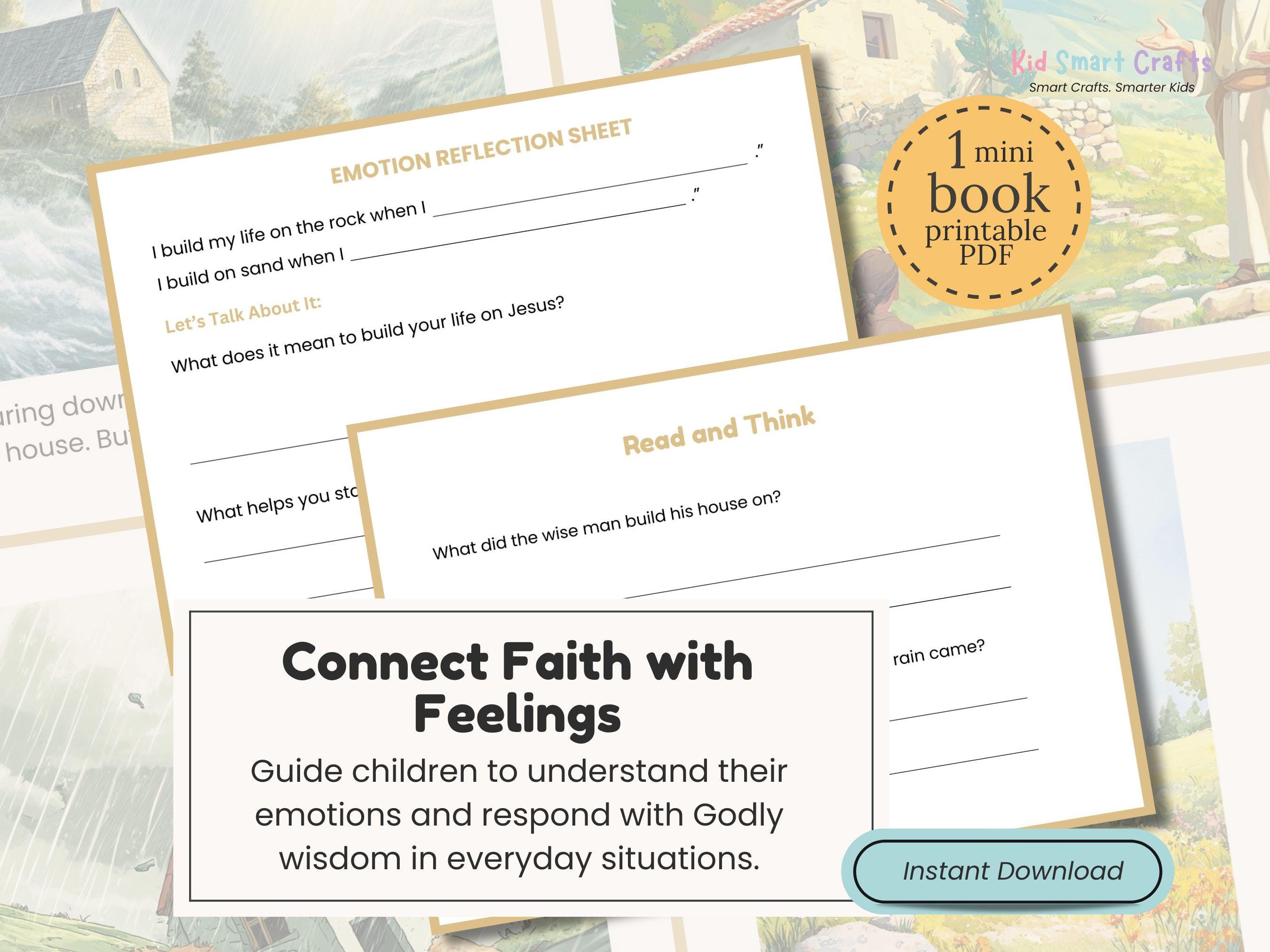 The Wise and Foolish Builders Activity Pack Bible Lessons for Kids ...