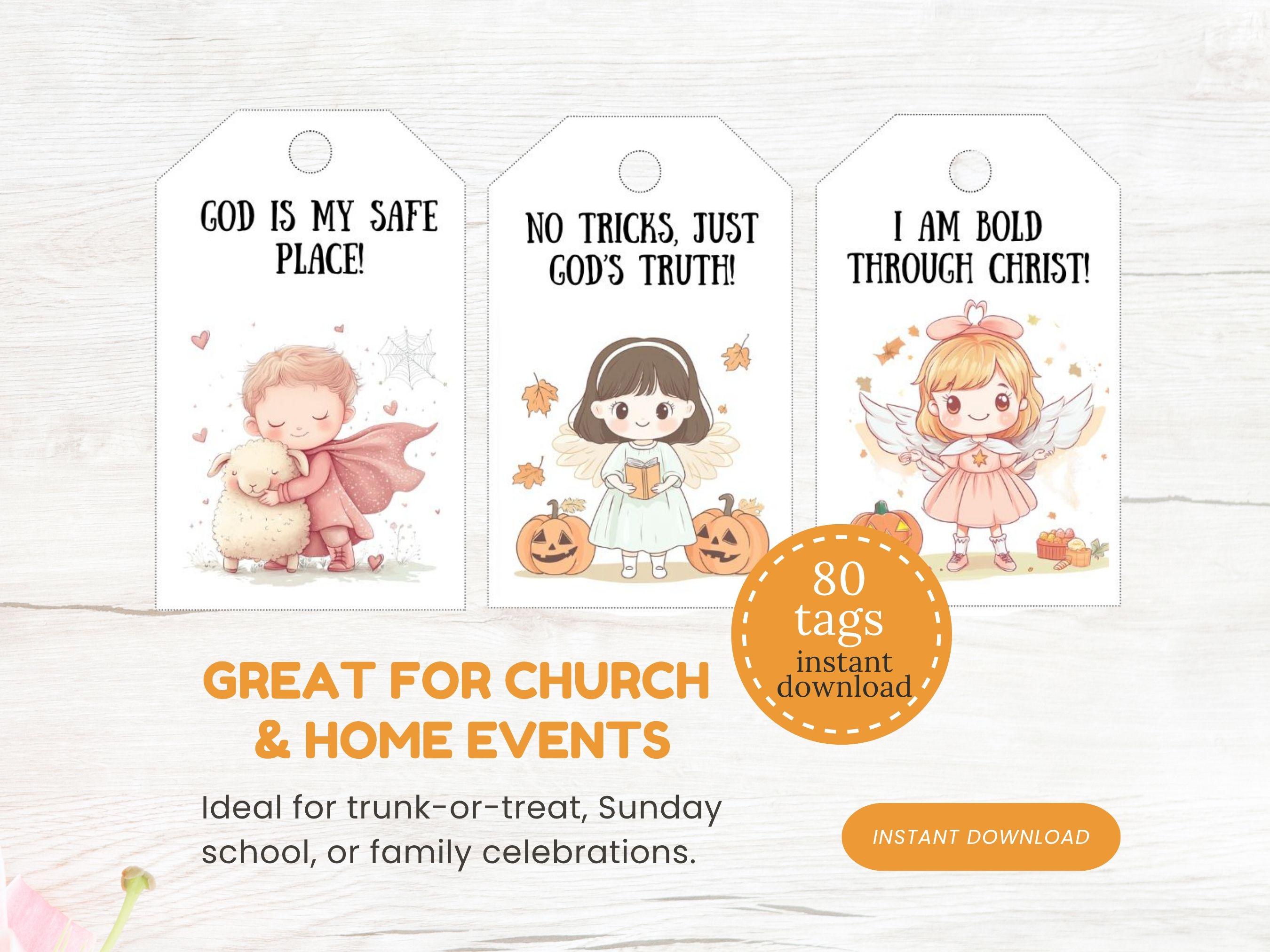 Christian Halloween Tags – Faith-based Trick or Treat Printables With ...