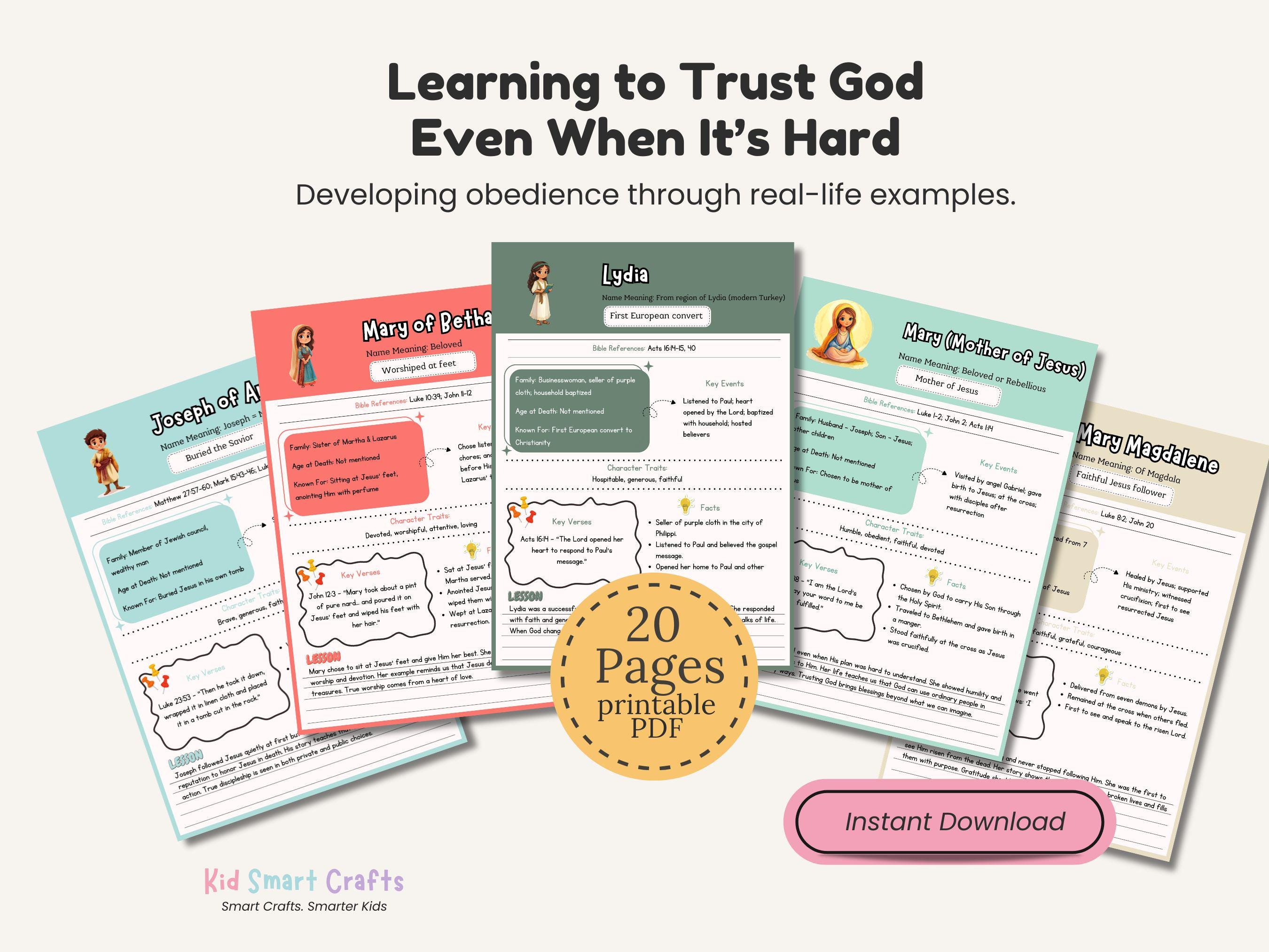 Bible Character Study Guide New Testament Bible Heroes | Engaging ...