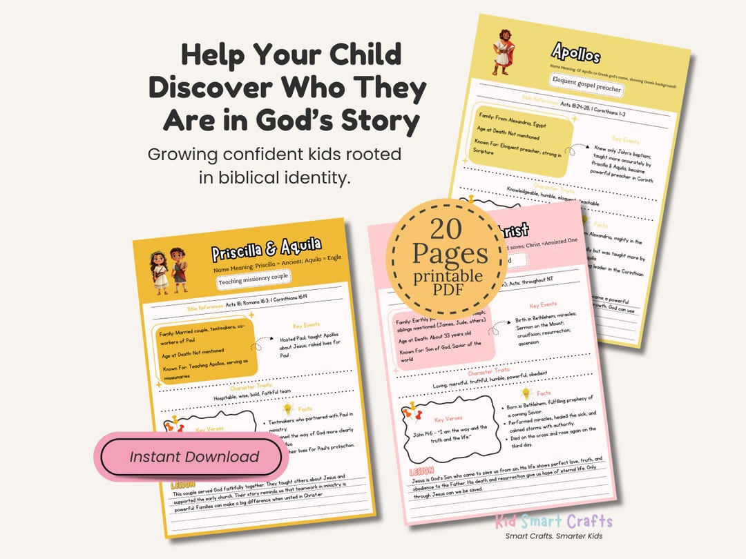 Bible Character Study Guide New Testament Bible Heroes | Engaging ...