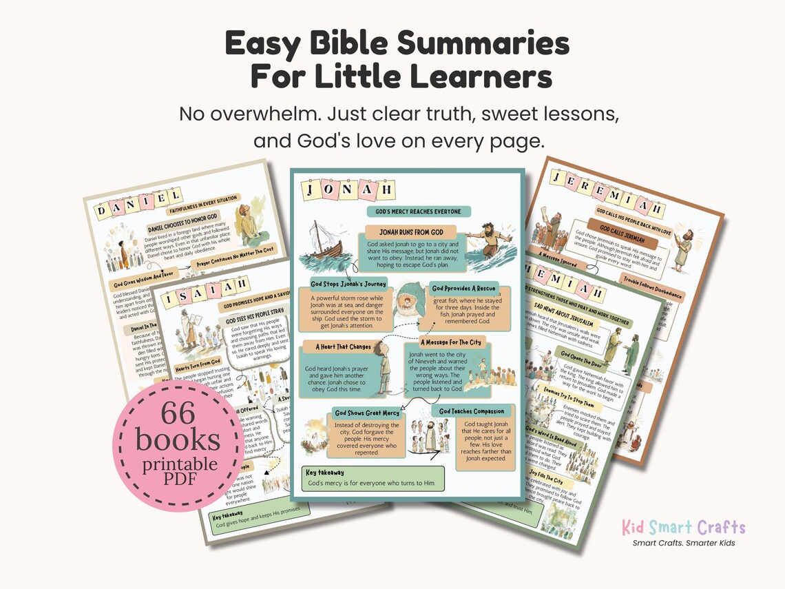 BUNDLE: Old and New Testament Bible Study Inserts for Kids Sunday ...
