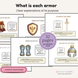 Armor of God Activity Pack Bible Verse Worksheets & Coloring Pages ...