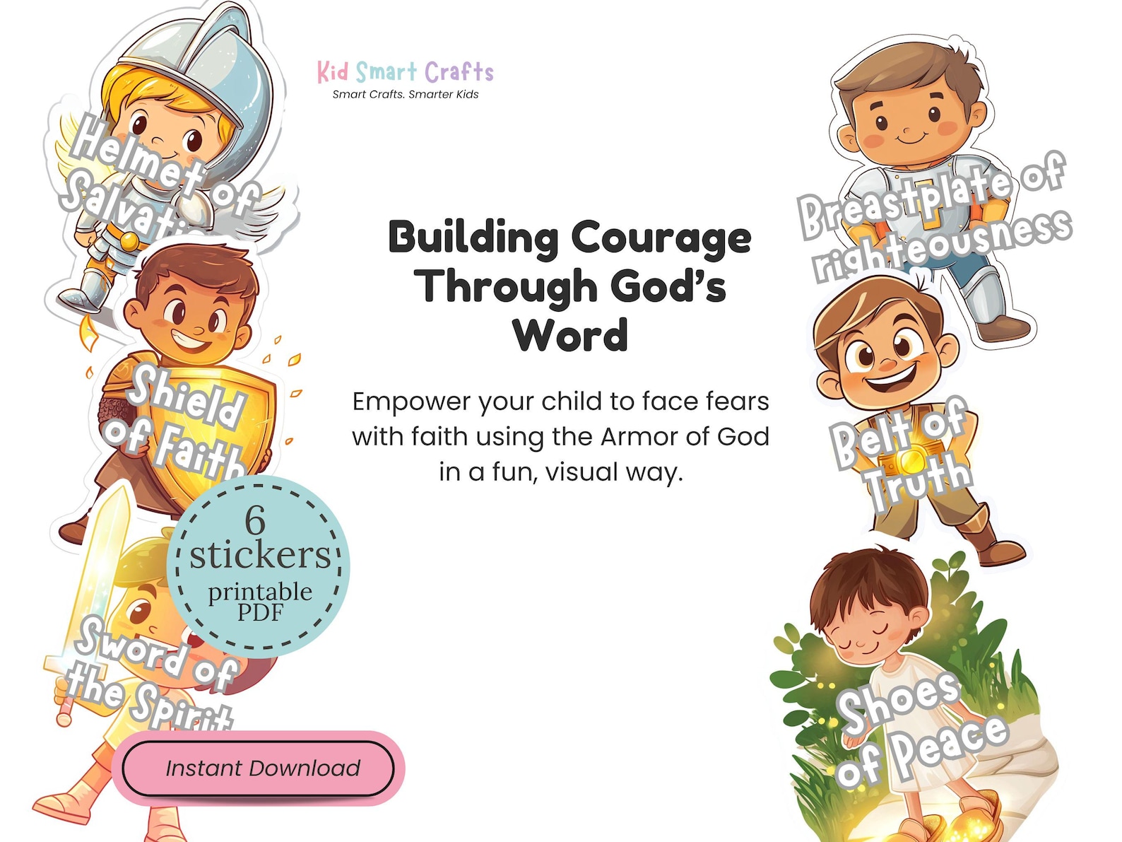 Armor of God Flash Cards Christian Bible Learning Printable PDF ...