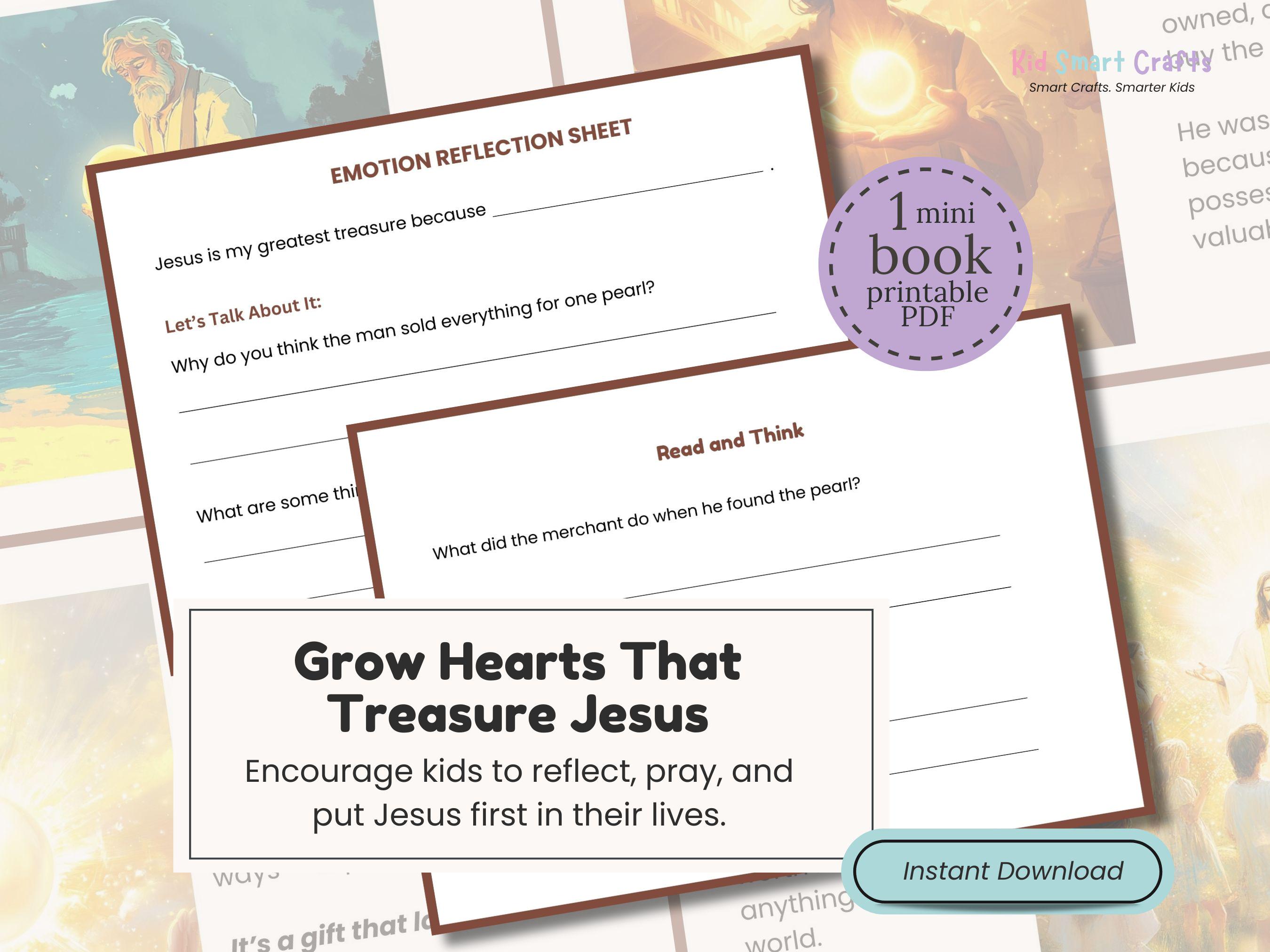 The Pearl of Great Price Jesus Parable Activity Pack for Kids Christian ...