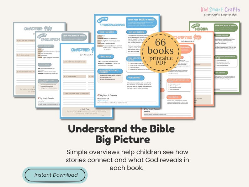 BUNDLE: Bible Book Summary Old and New Testament Printable Study Guide ...