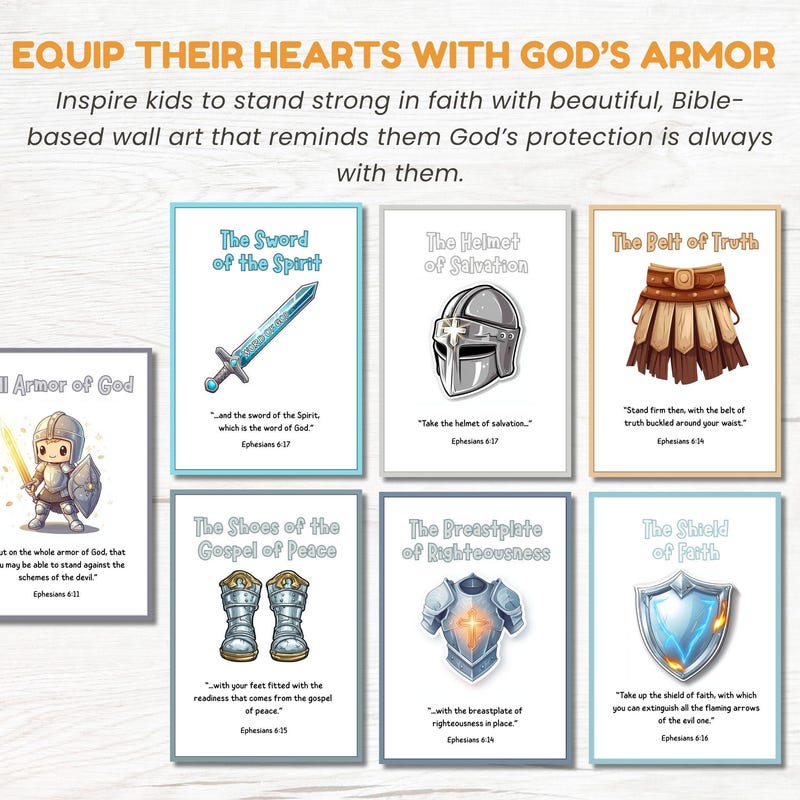 Armor of God Wall Toddler - Etsy