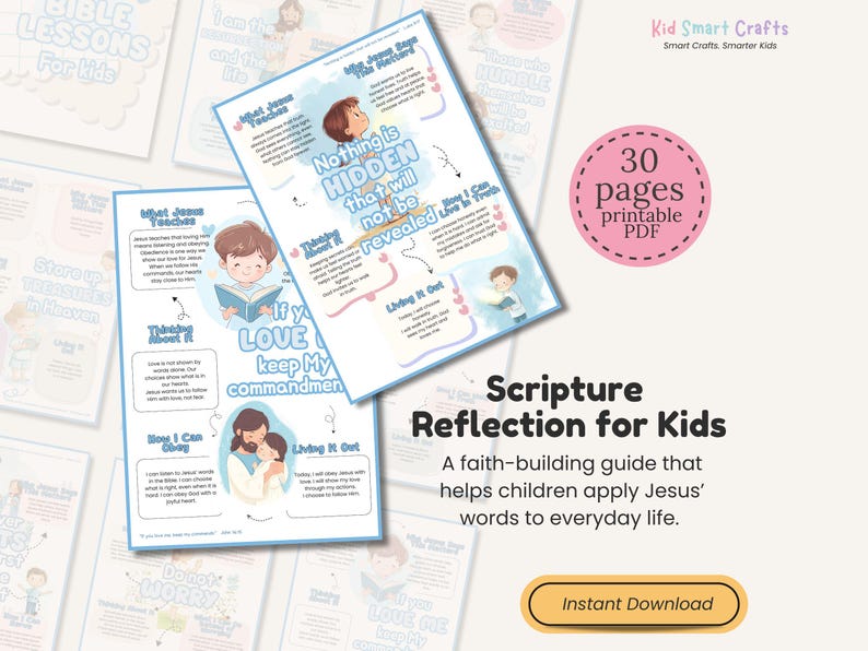 Jesus Bible Quotes Jesus Bible Study Guide Pack for Christian Kids ...