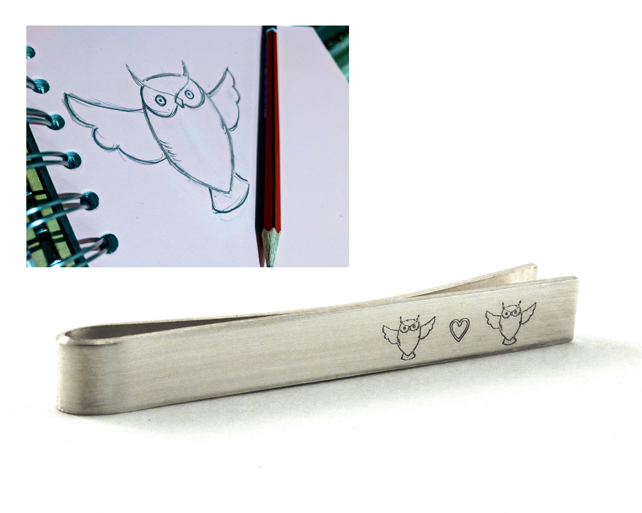 Custom Tie Clip Drawing - Etsy