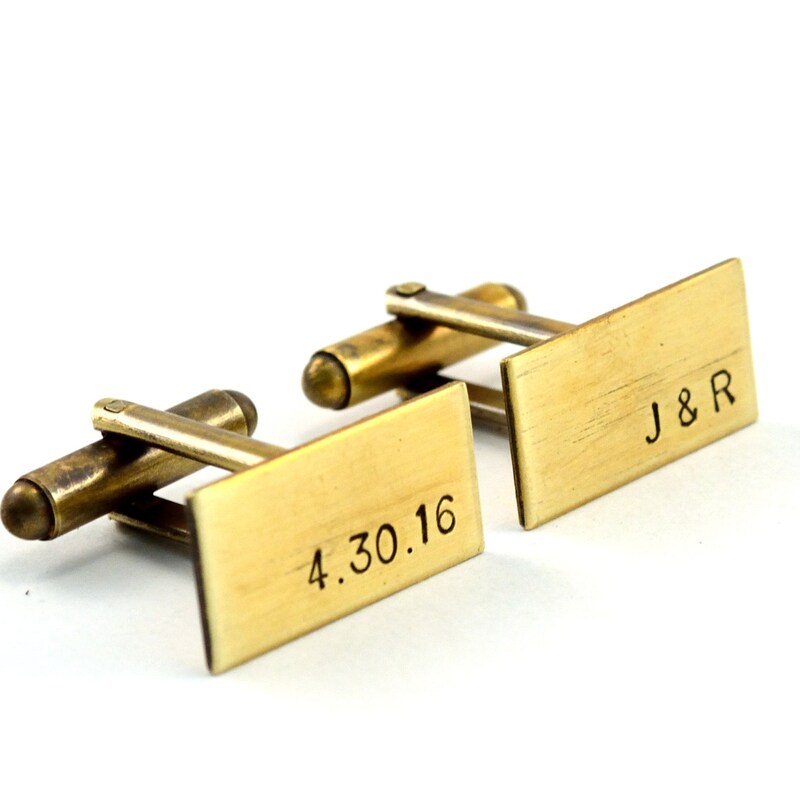 Monogram Cufflinks - Etsy