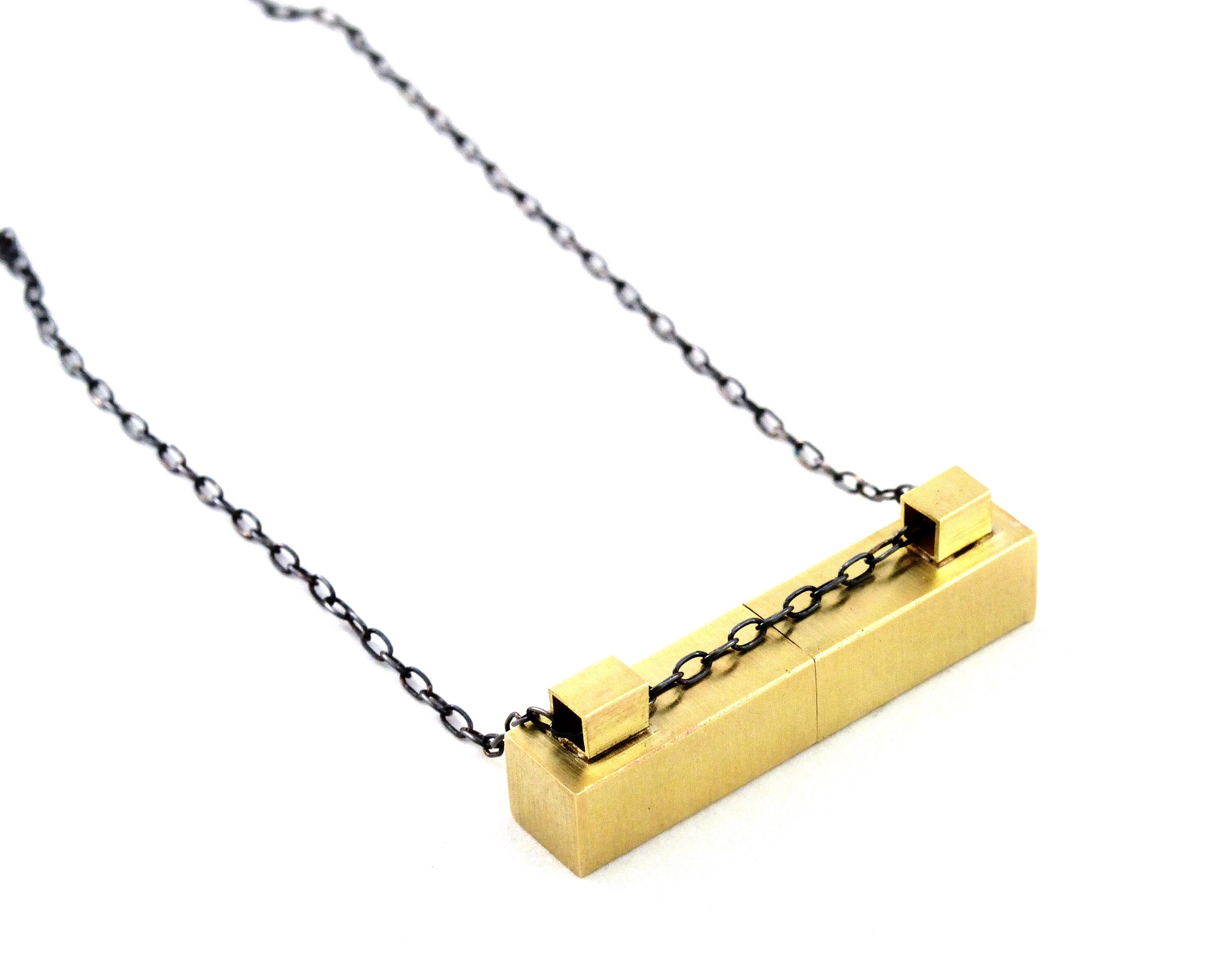 Secret Locket Secret Compartment Necklace Secret Message | Etsy UK