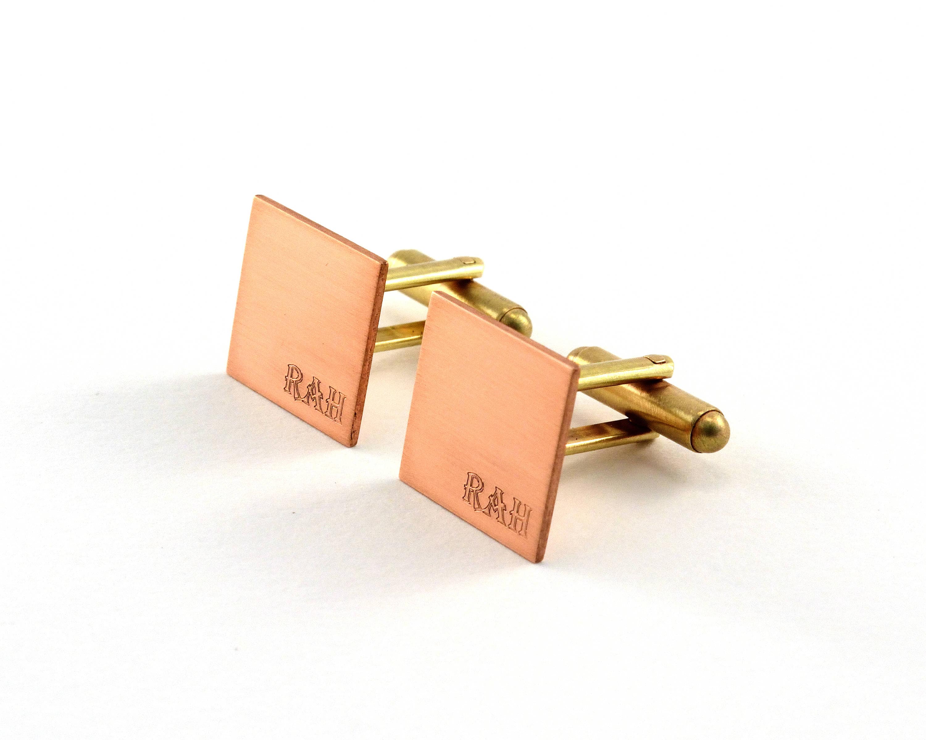 Personalised Copper Cuff Links Engraved Cufflinks - Etsy UK