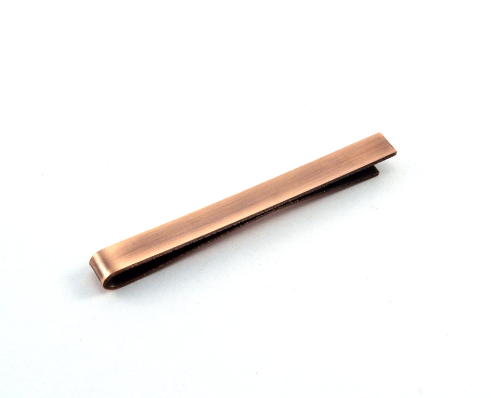 Copper Tie Bar Tie Clip Groomsmens Gift Men's | Etsy
