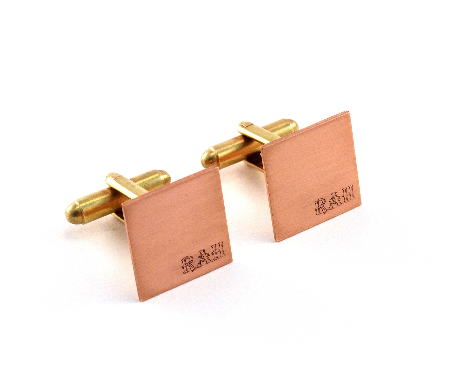 Personalised Copper Cuff Links Engraved Cufflinks - Etsy UK