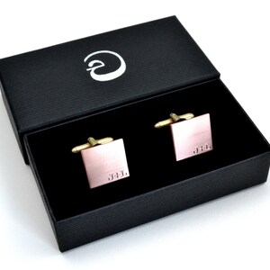Personalised Copper Cuff Links, Engraved Cufflinks, Monogrammed ...