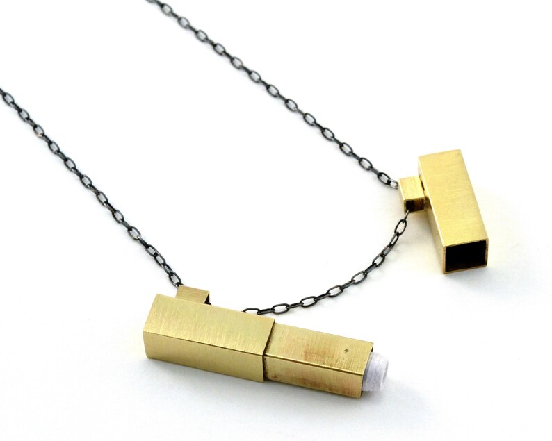 Secret Locket Secret Compartment Necklace Secret Message | Etsy UK