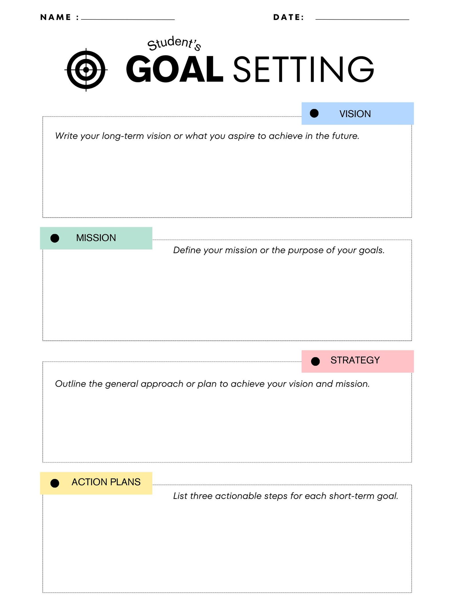 NDIS Specific Goal Setting Planner Bundle – Editable and Printable ...