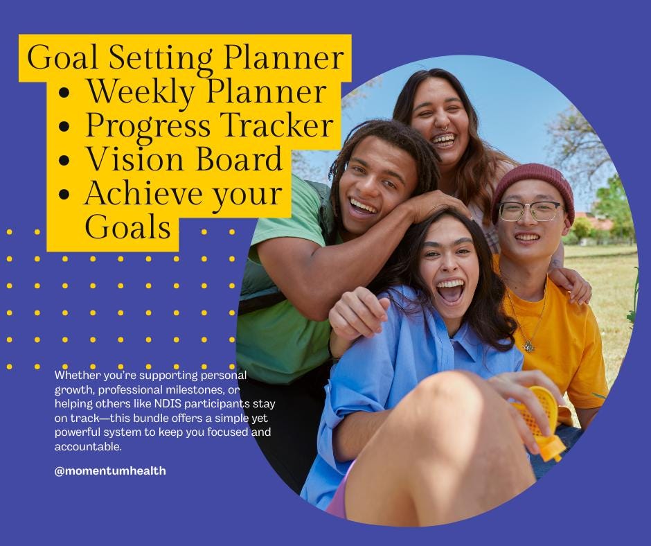 NDIS Specific Goal Setting Planner Bundle – Editable and Printable ...