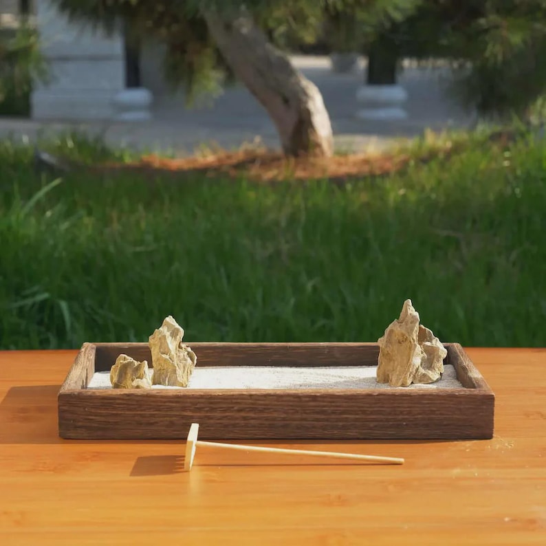 Zenify™ Japanese Karesansui Zen Garden Desk Sand Meditation Decor ...