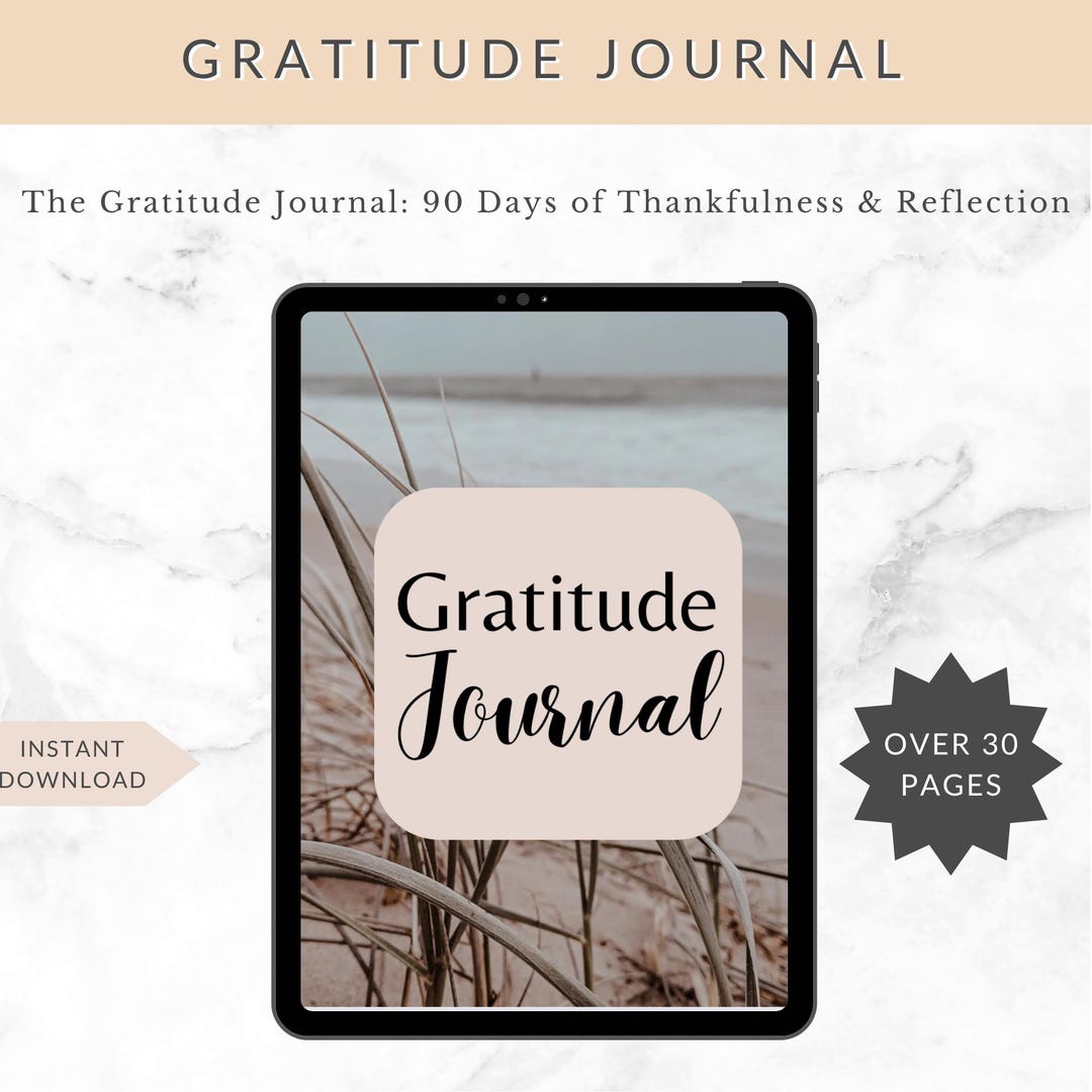 Gratitude Journal | Printable Self-care Journal | Daily Reflection and ...
