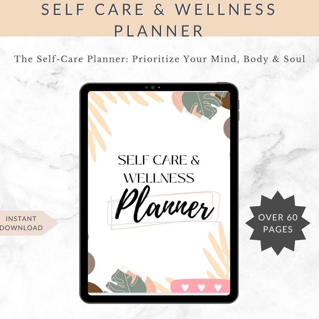 Self-care & Wellness Planner | Printable Daily Routine Journal ...