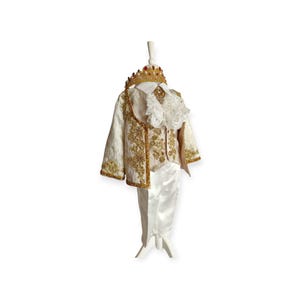 Gold Embroidered Baby Boy Outfit | Birthday Photoshoot Set | Twin ...