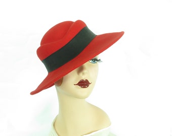 Experience 80s Elegance: Red Hot PINK Fedora Hat From Thestyleminr.com ...