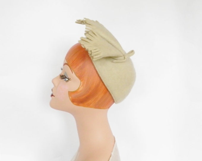 1930s Calotte Hat, Vintage Juliette Cap, Wool and Mohair - Etsy