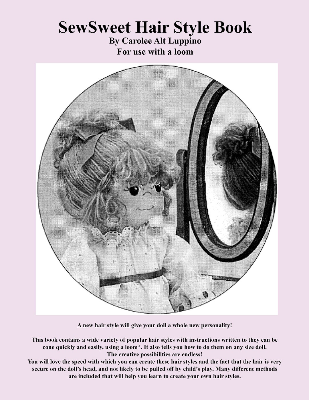 Hair Style Book From Carolee Creations Sewsweet Dolls Featuring Fifteen ...